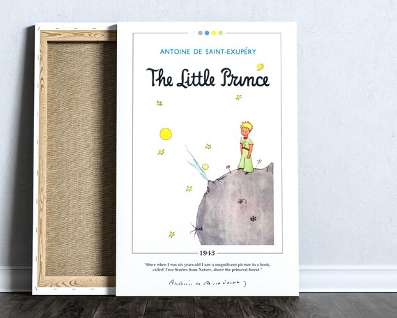 The Little Prince Book Cover Poster Antoine De - Etsy