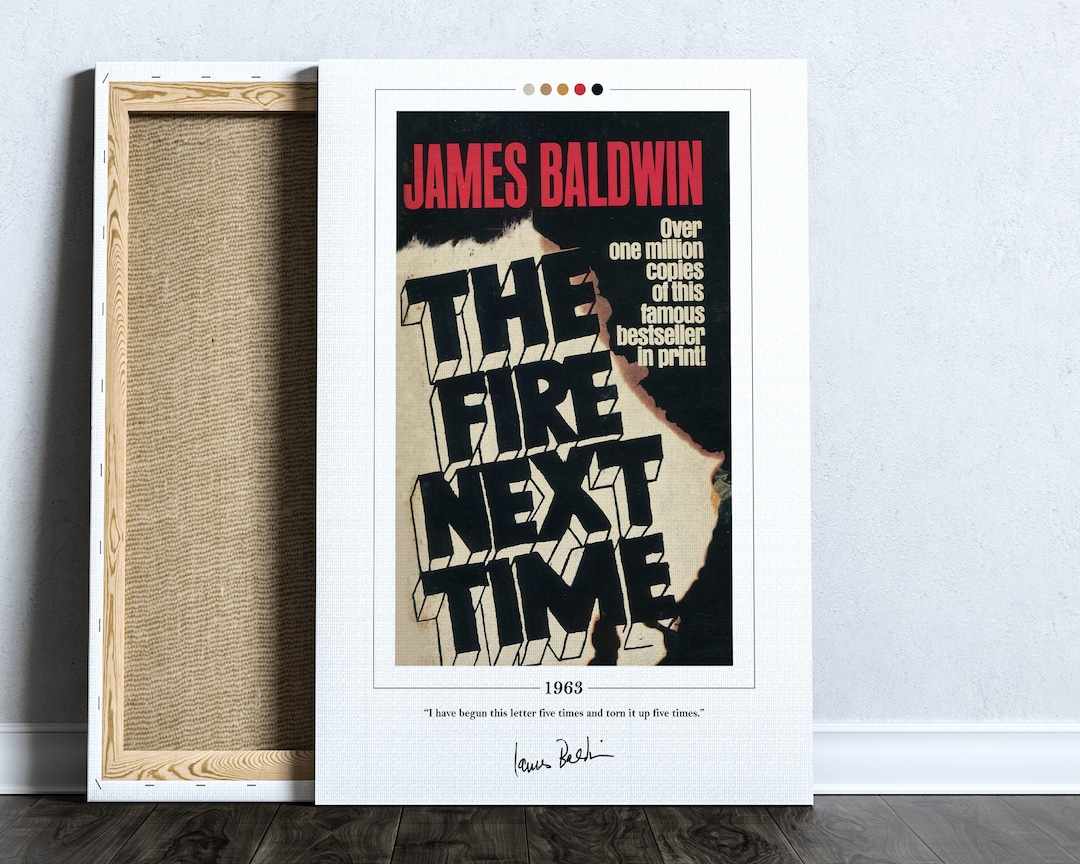 The Fire Next Time Book Cover Poster | James Baldwin, the Fire Next ...