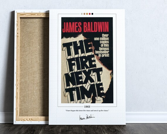 The Fire Next Time Book Cover Poster James Baldwin the Fire - Etsy