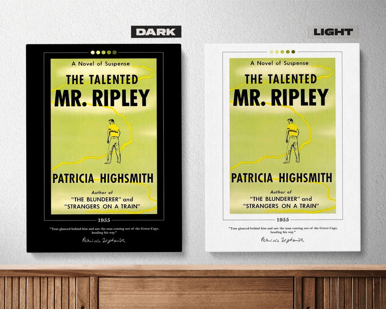 The Talented Mr Ripley Book Cover Poster Patricia Highsmith - Etsy