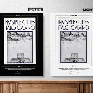 Invisible Cities Book Cover Poster | Italo Calvino, Invisible Cities ...