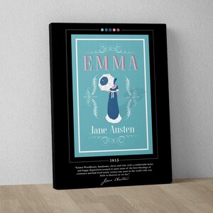 Emma Book Cover Poster | Jane Austen, Emma Poster, Emma Print, Book ...