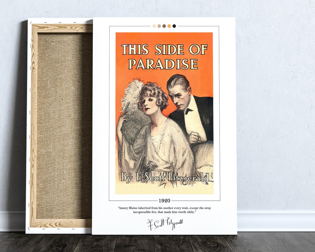 This Side of Paradise Book Cover Poster | F. Scott Fitzgerald, This ...