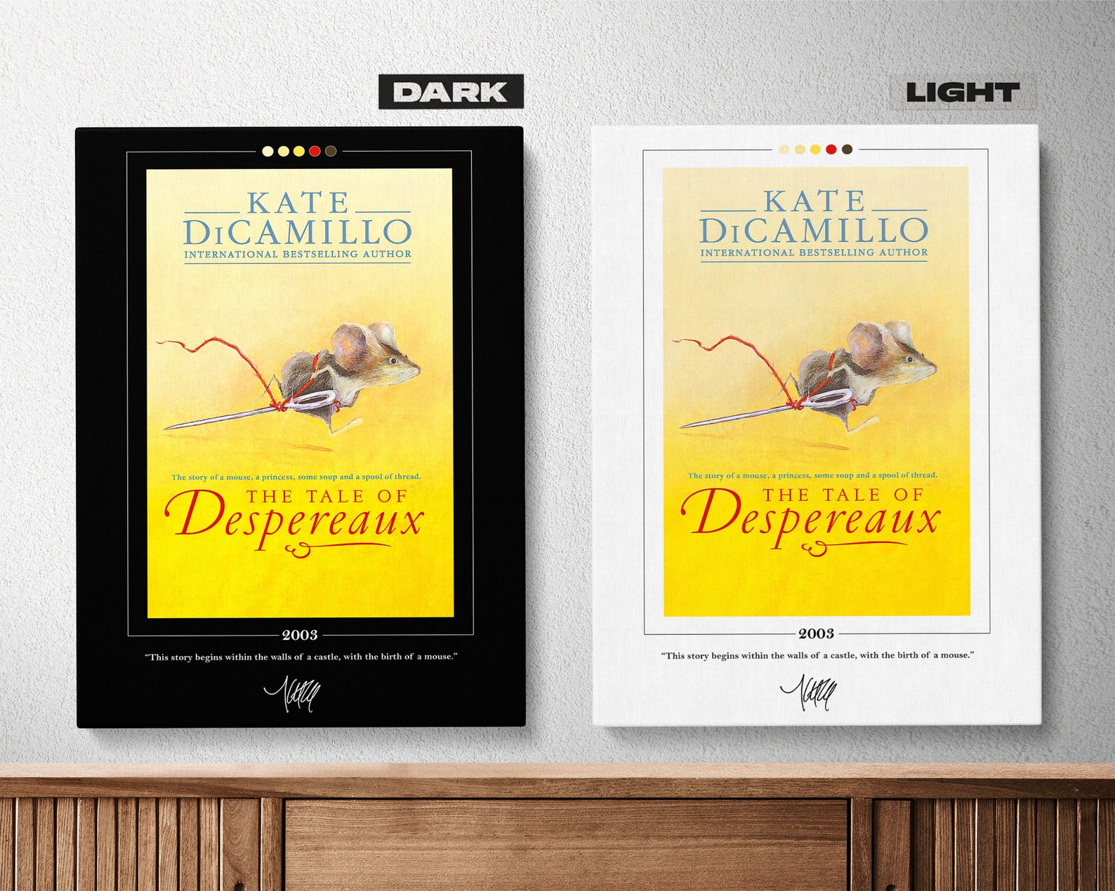 The Tale of Despereaux Book Cover Poster Kate Dicamillo the - Etsy