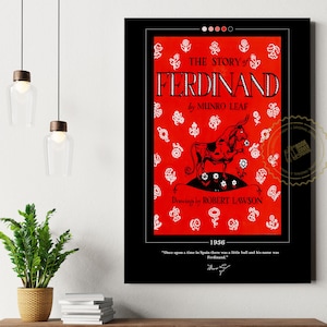 The Story of Ferdinand Book Cover Poster | Munro Leaf, the Story of ...