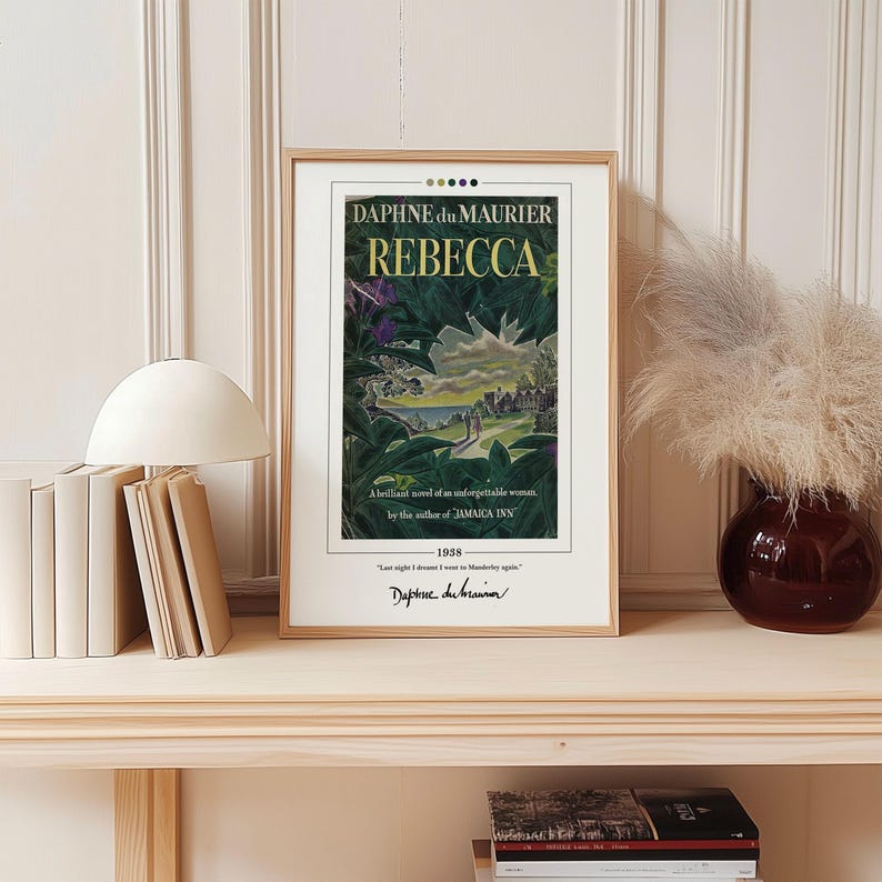 Rebecca Book Cover Poster | Daphne Du Maurier, Rebecca Poster, Rebecca ...