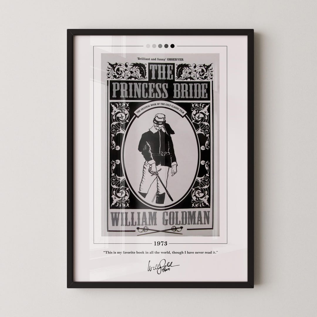 The Princess Bride Book Cover Poster | William Goldman, the Princess ...