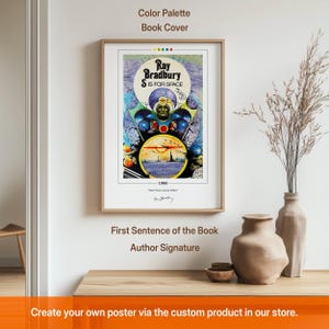 S is for Space Book Cover Poster | Ray Bradbury, S is for Space Poster ...