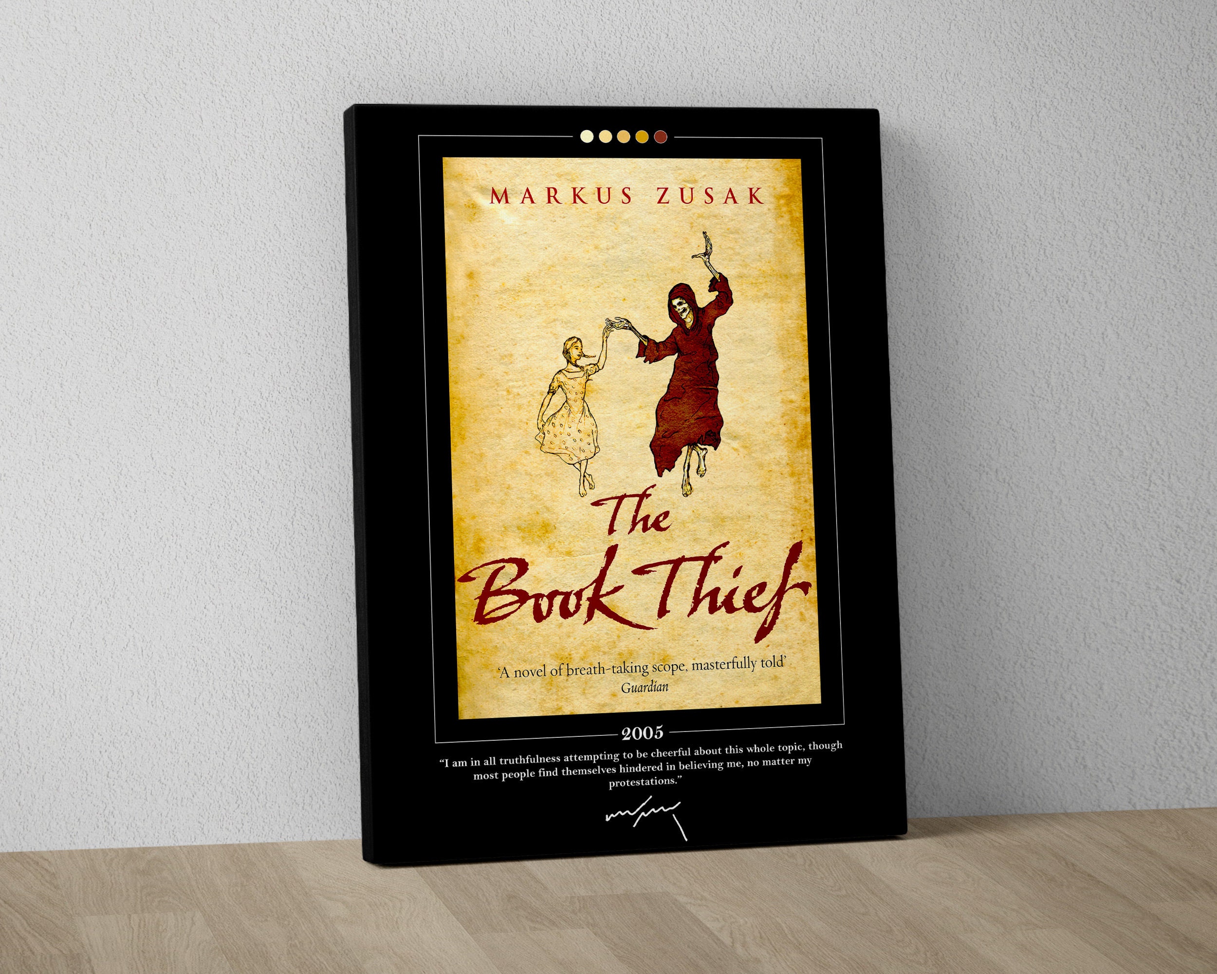 The Book Thief Book Cover Poster Markus Zusak Book Thief - Etsy UK