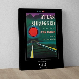 Atlas Shrugged Book Cover Poster | Ayn Rand, Atlas Shrugged Poster ...