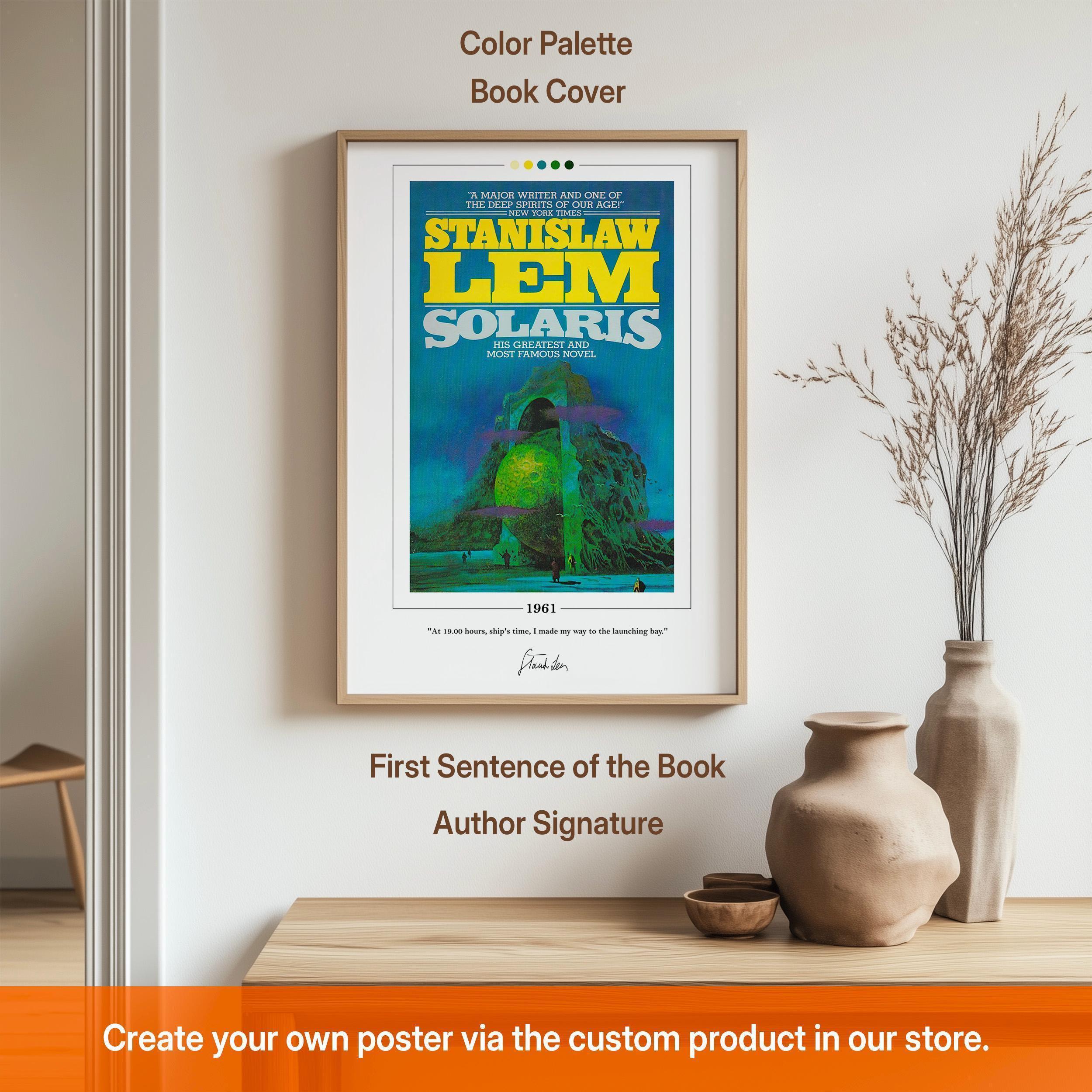 Solaris Book Cover Poster | Stanislaw Lem, Solaris Poster, Solaris ...