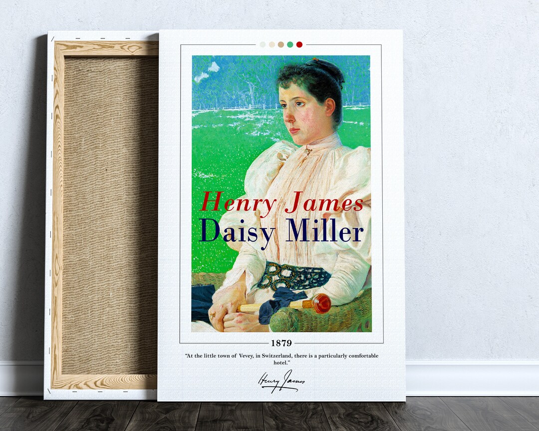 Daisy Miller Book Cover Poster | Henry James, Daisy Miller Poster ...