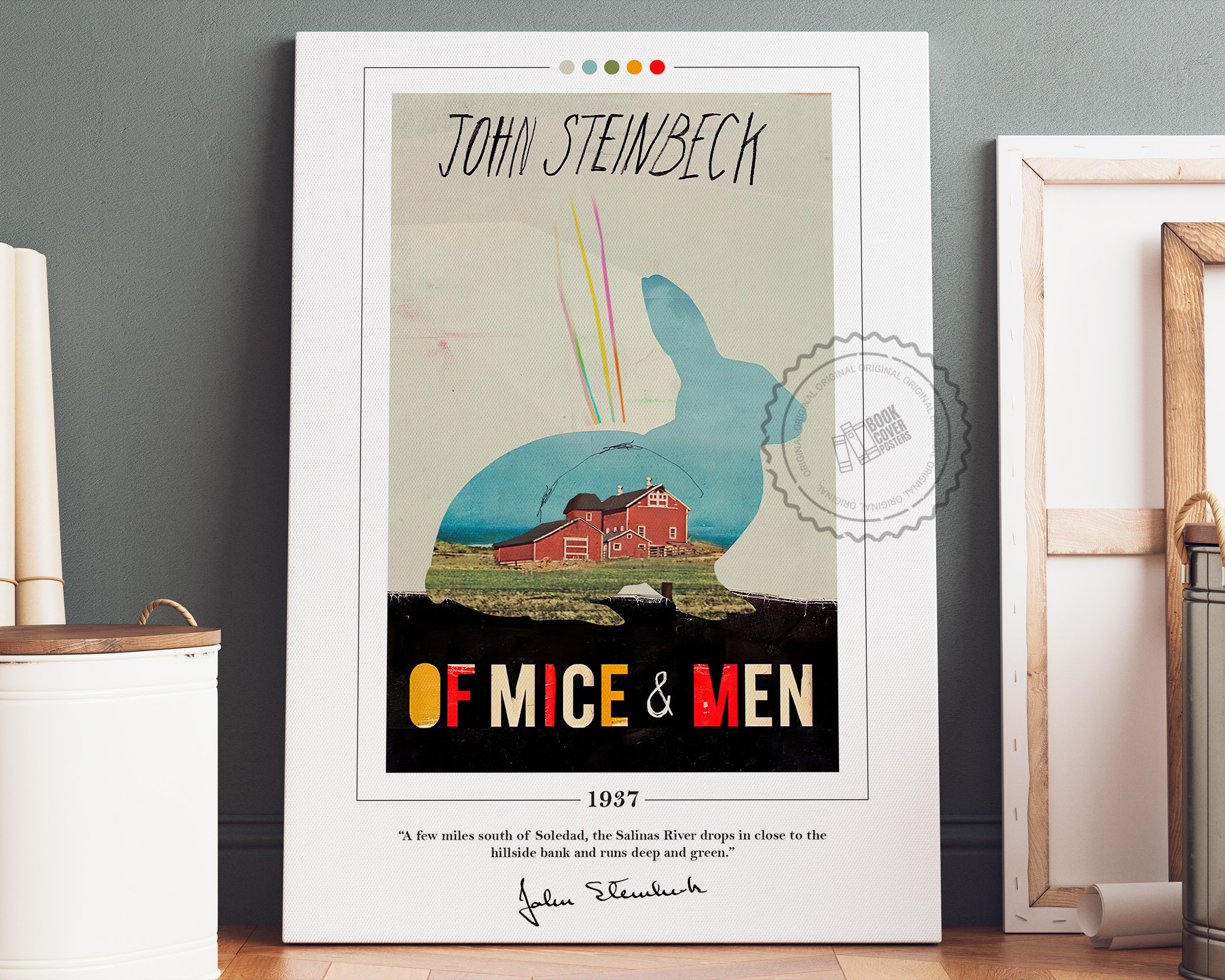 Of Mice And Men Book Cover Art