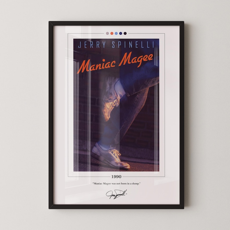 Maniac Magee Book Cover Poster | Jerry Spinelli, Maniac Magee Poster ...