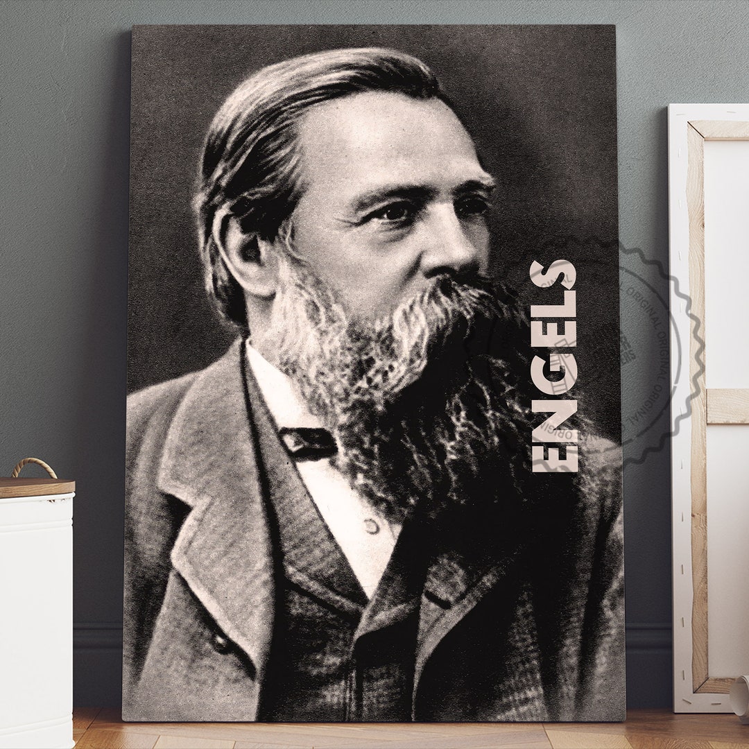 Friedrich Engels Poster Canvas Wall Art, Book Lover Gifts, Gifts for ...