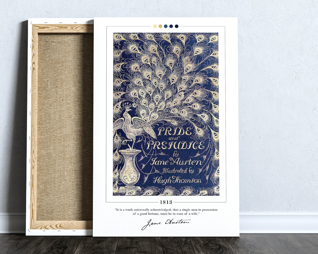 Pride and Prejudice Book Cover Poster | Jane Austen, Pride and ...