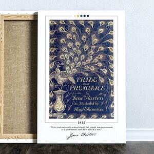 Pride and Prejudice Book Cover Poster | Jane Austen, Pride and ...