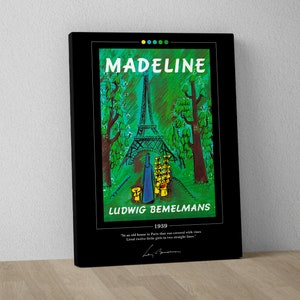Madeline Book Cover Poster | Ludwig Bemelmans, Madeline Poster ...