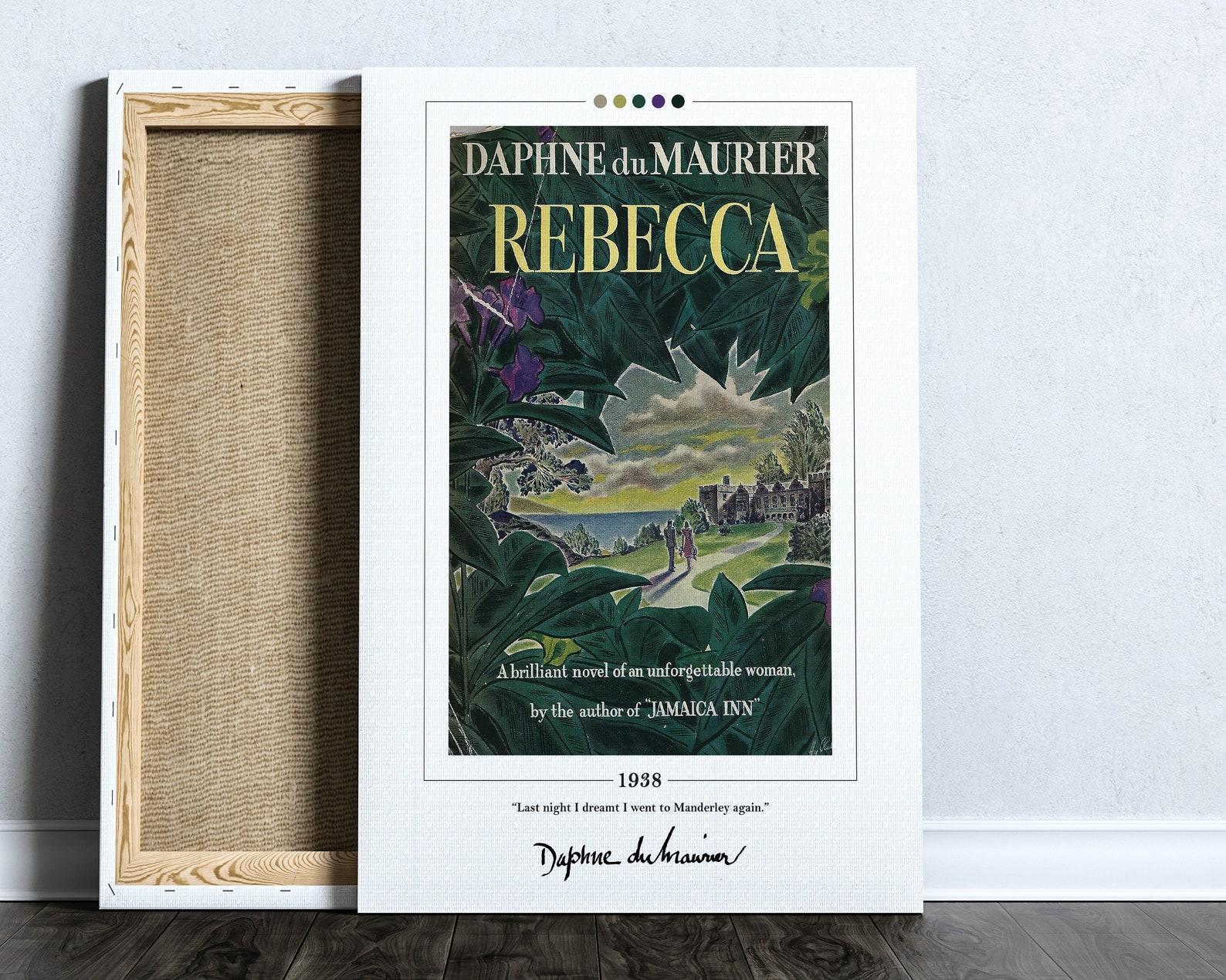 Rebecca Book Cover Poster Daphne Du Maurier Rebecca Poster - Etsy
