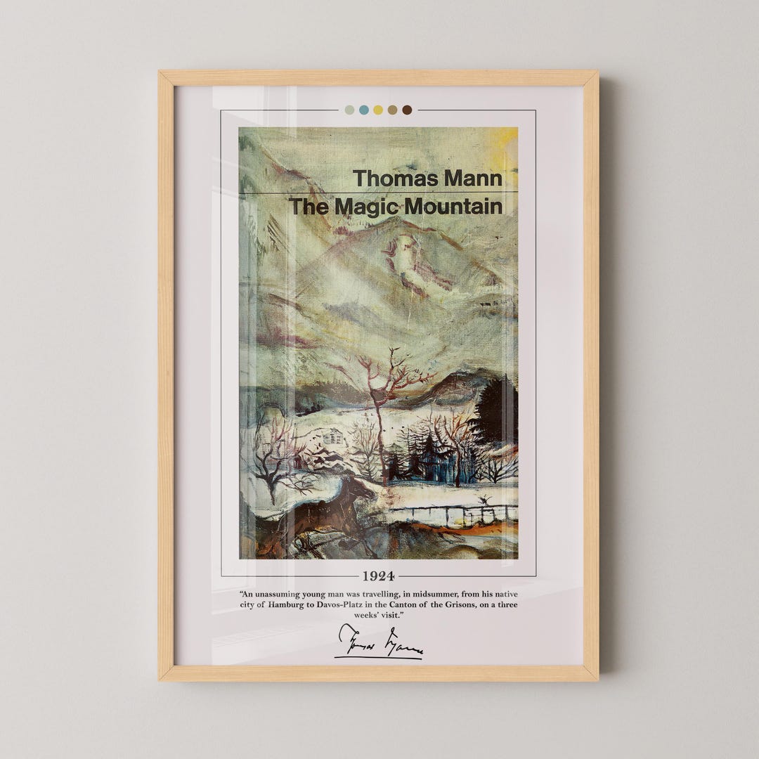 The Magic Mountain Book Cover Poster | Thomas Mann, the Magic Mountain ...