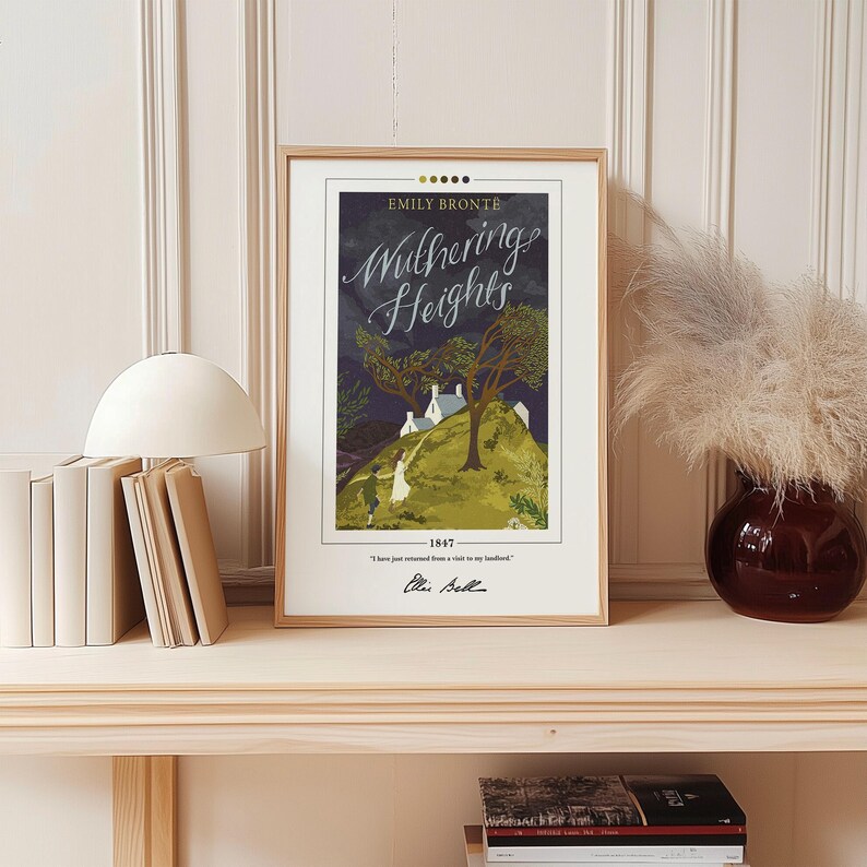 Wuthering Heights Book Cover Poster | Charlotte Bronte, Wuthering ...