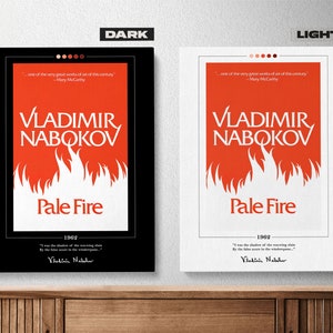 Pale Fire Book Cover Poster | Vladimir Nabokov, Pale Fire Poster, Pale ...