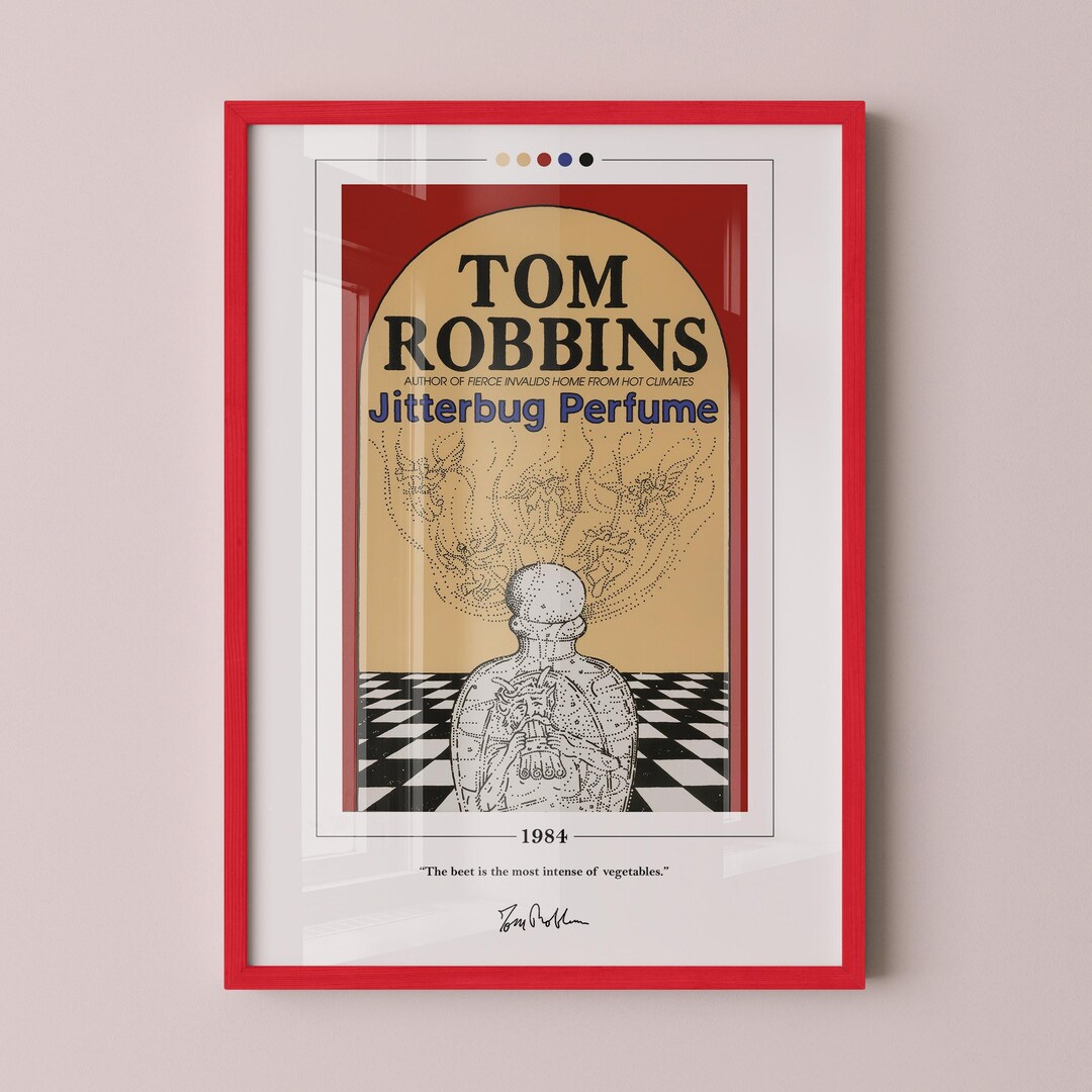 Jitterbug Perfume Book Cover Poster | Tom Robbins, Jitterbug Perfume ...