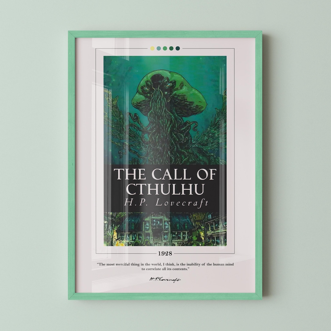 Call of Cthulhu Book Cover Poster | H. P. Lovecraft, Call of Cthulhu ...