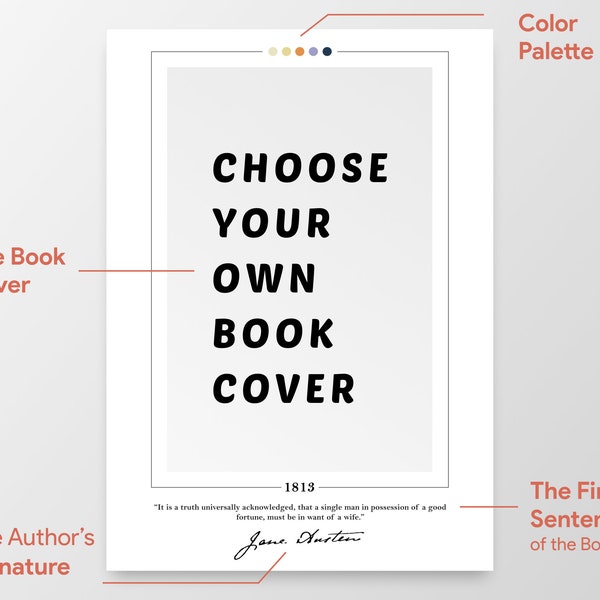Book Cover Posters - Etsy