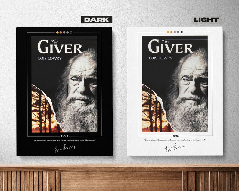The Giver Book Cover Poster Lois Lowry the Giver Poster - Etsy