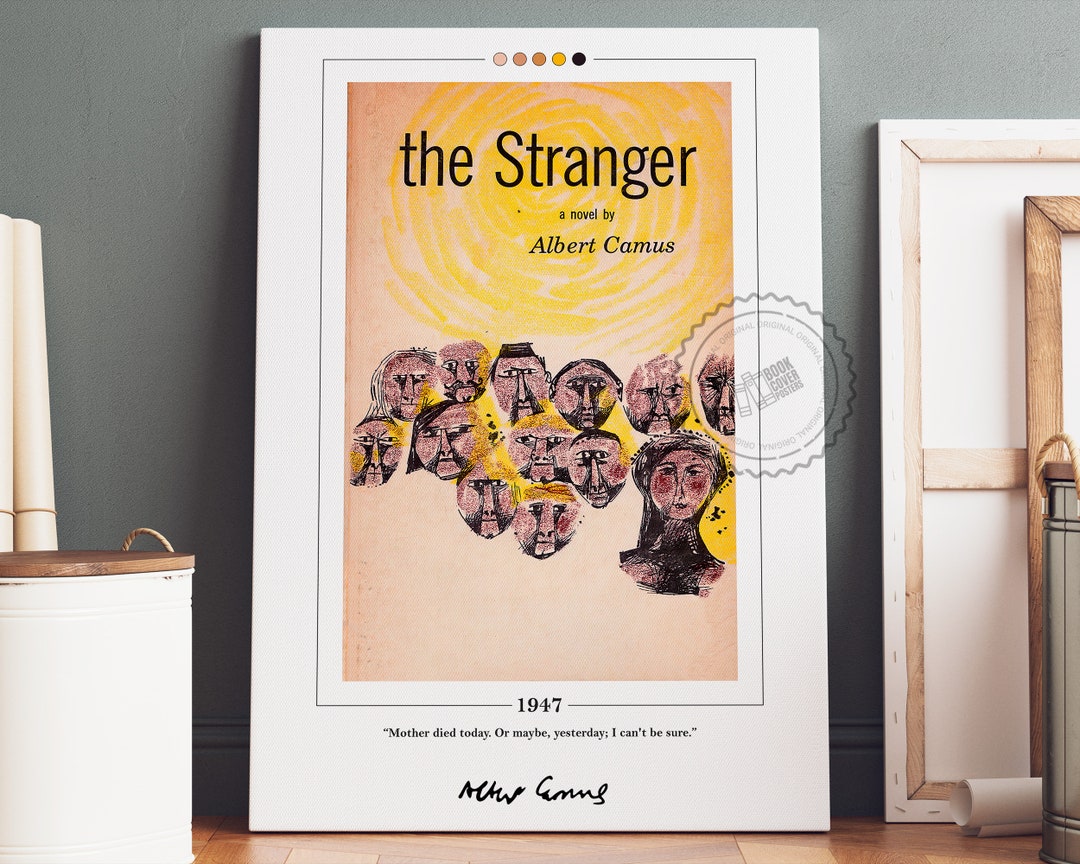 The Stranger Book Cover Poster | Albert Camus, the Stranger Poster, the ...