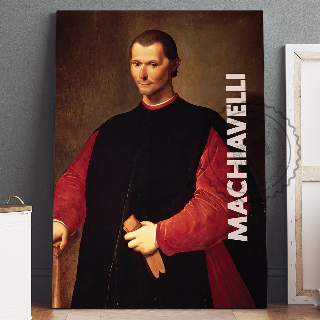 Niccolo Machiavelli Poster Canvas Wall Art, Book Lover Gifts, Gifts for ...