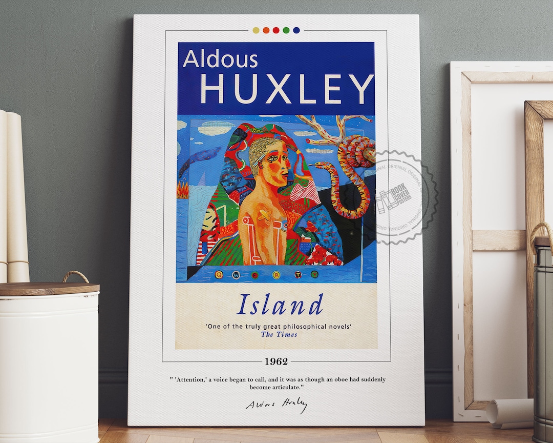 Island Book Cover Poster | Aldous Huxley, Island Poster, Island Print ...