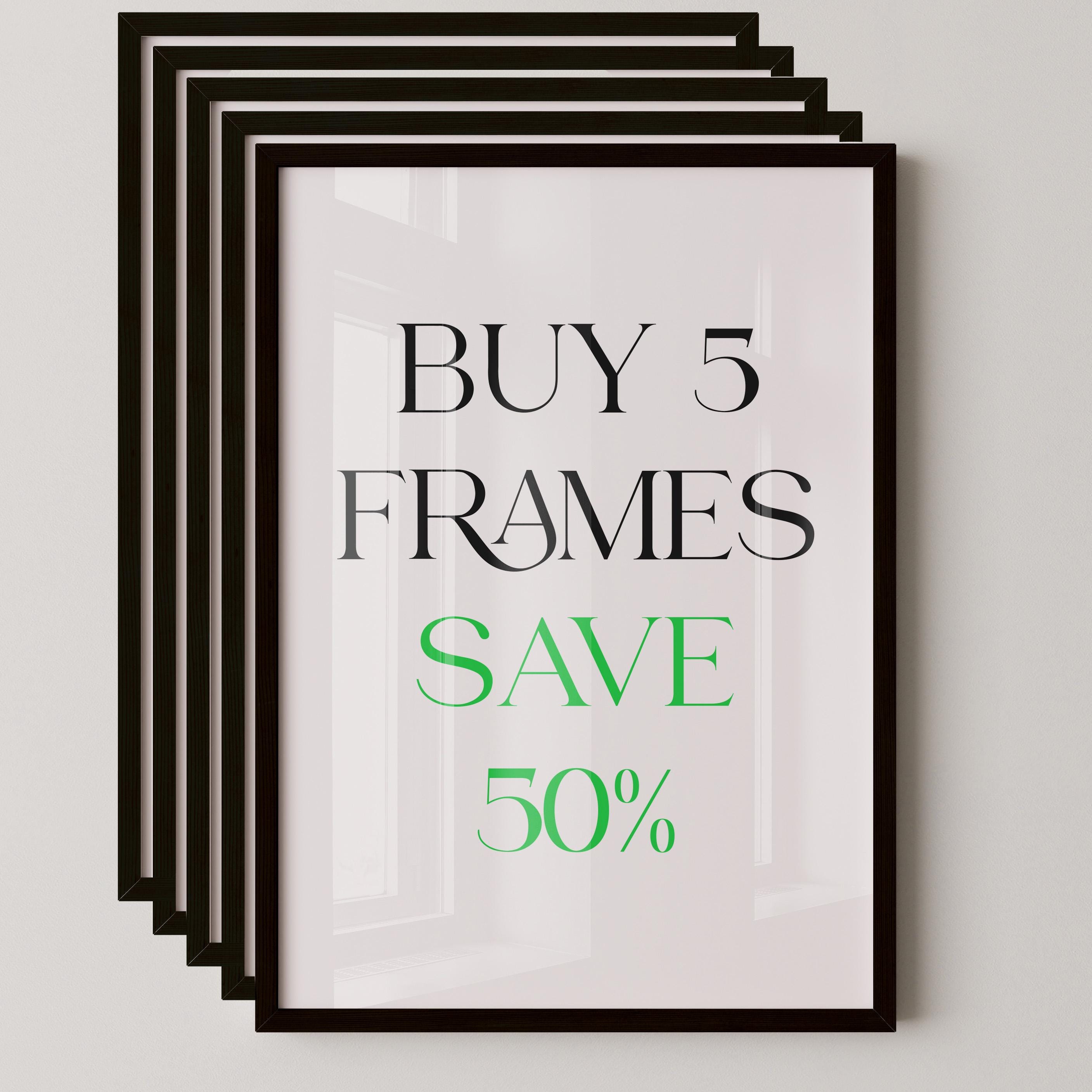Square Green Wood Frame With 9 Colors, Wood Picture Frame, Photo Frame ...