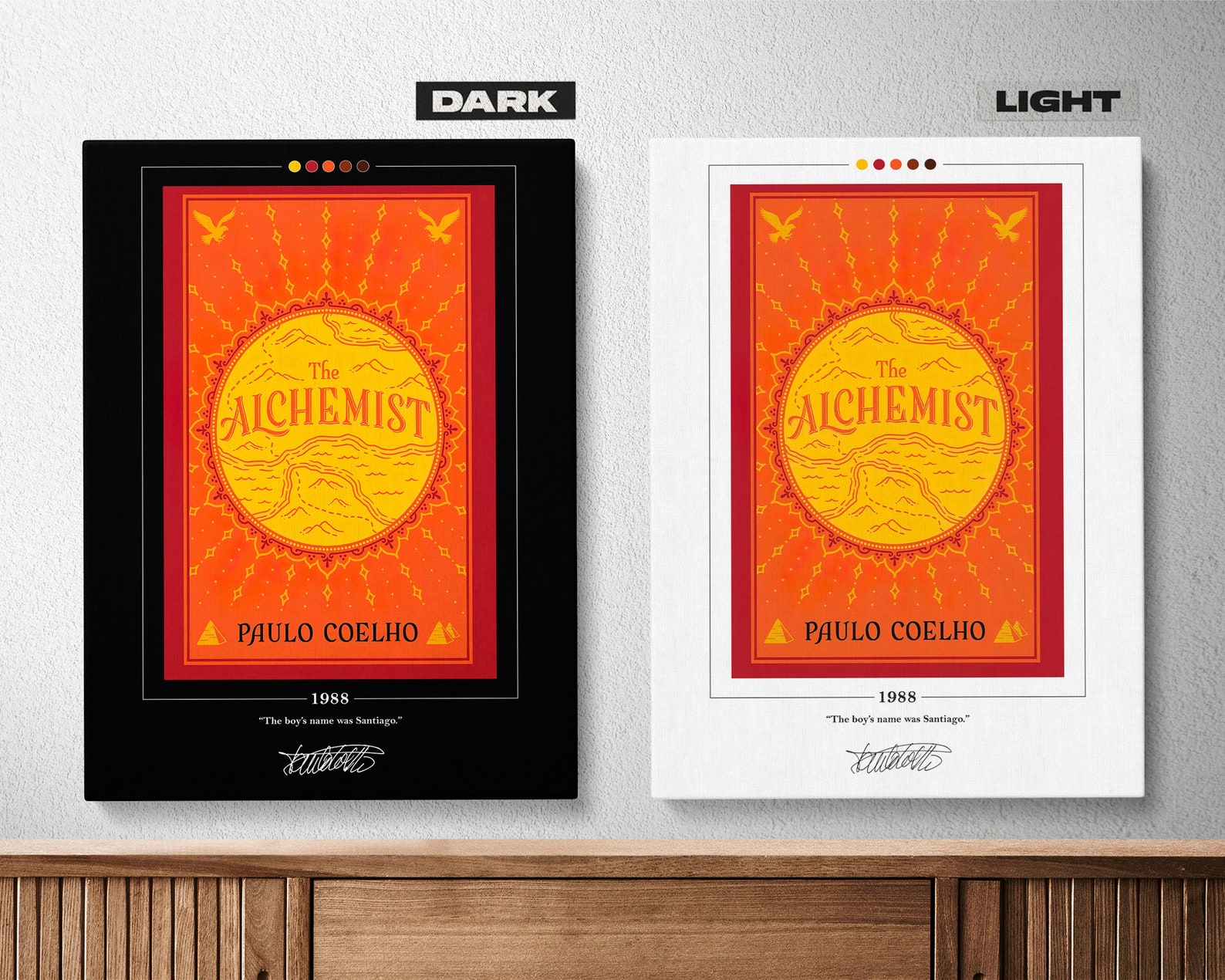 The Alchemist Book Cover Poster Paulo Coelho the Alchemist - Etsy