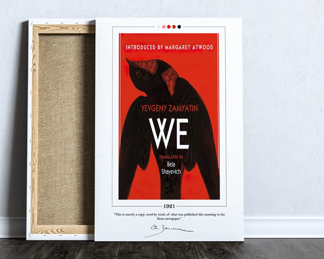 We Book Cover Poster | Yevgeny Zamyatin, We Poster, We Print, Book ...