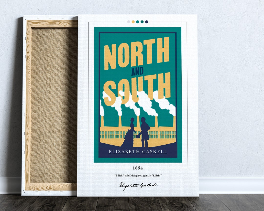 North and South Book Cover Poster | Elizabeth Gaskell, North and South ...