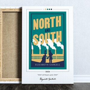 North and South Book Cover Poster | Elizabeth Gaskell, North and South ...