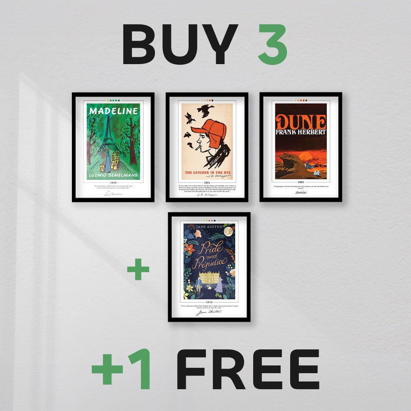 Book Posters - Etsy UK