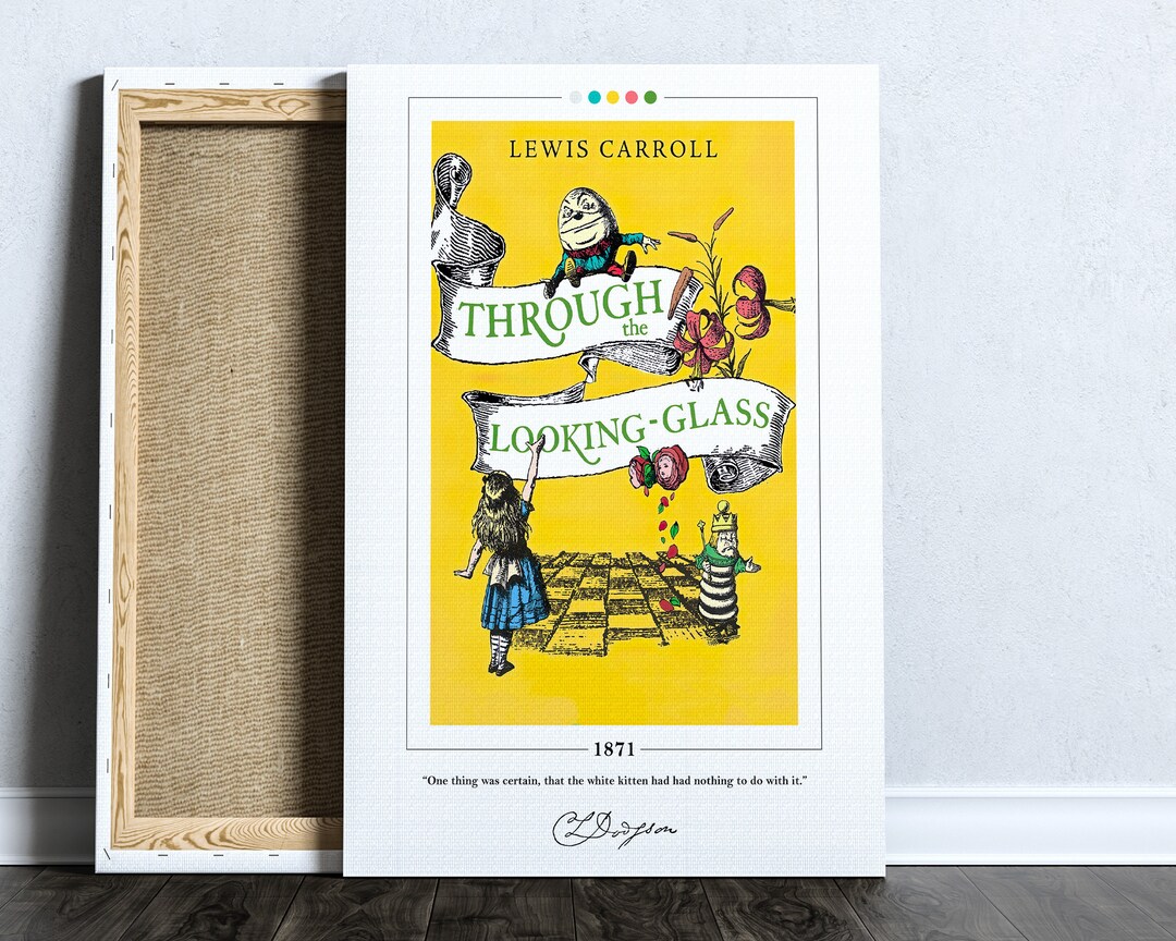 Through the Looking Glass Book Cover Poster | Lewis Carroll, Through ...