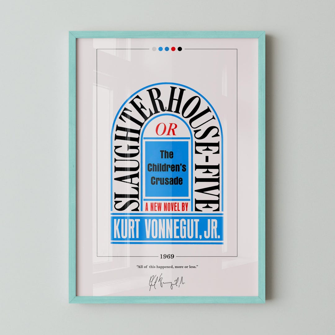 Slaughterhouse Five Book Cover Poster | Kurt Vonnegut, Slaughterhouse ...