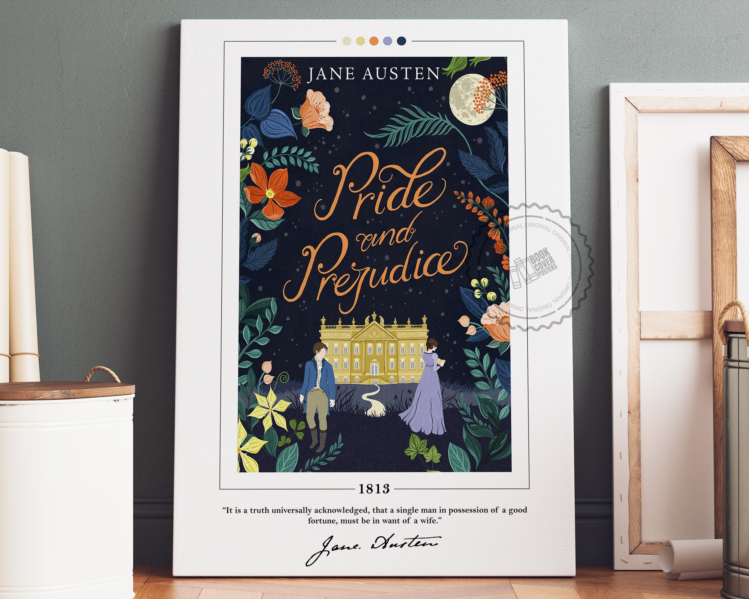 Pride And Prejudice Book Cover Poster