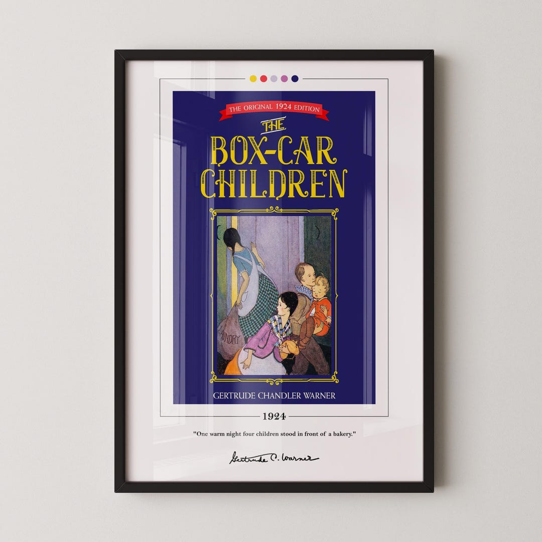 The Boxcar Children Book Cover Poster | Gertrude Chandler Warner, the ...