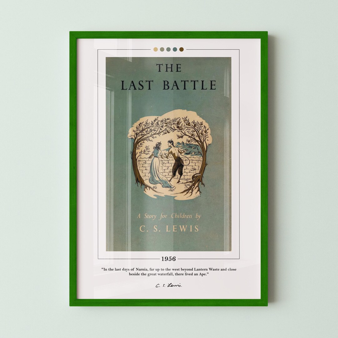 The Last Battle Book Cover Poster | C. S. Lewis, the Chronicles of ...