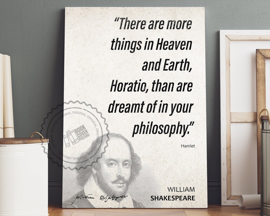 William Shakespeare Quote Wall Art | Hamlet Quote Poster, Quote Print ...