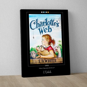 Charlotte's Web Book Cover Poster | E. B. White, Charlotte's Web Poster ...