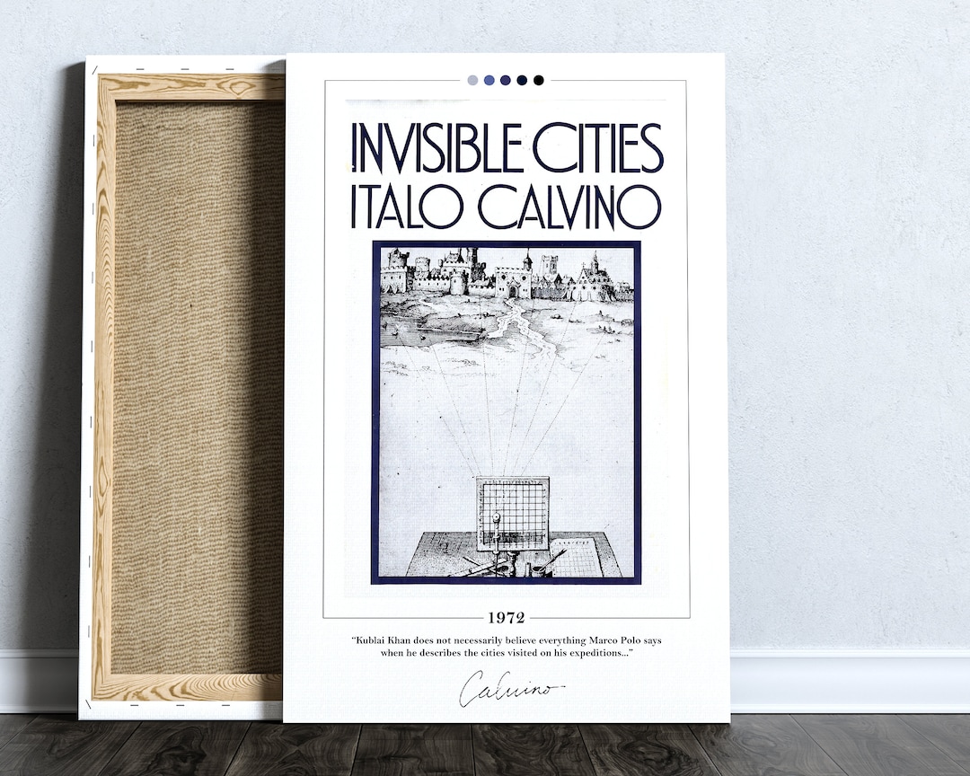 Invisible Cities Book Cover Poster | Italo Calvino, Invisible Cities ...