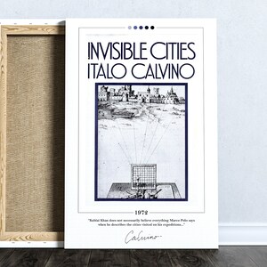 Invisible Cities Book Cover Poster | Italo Calvino, Invisible Cities ...