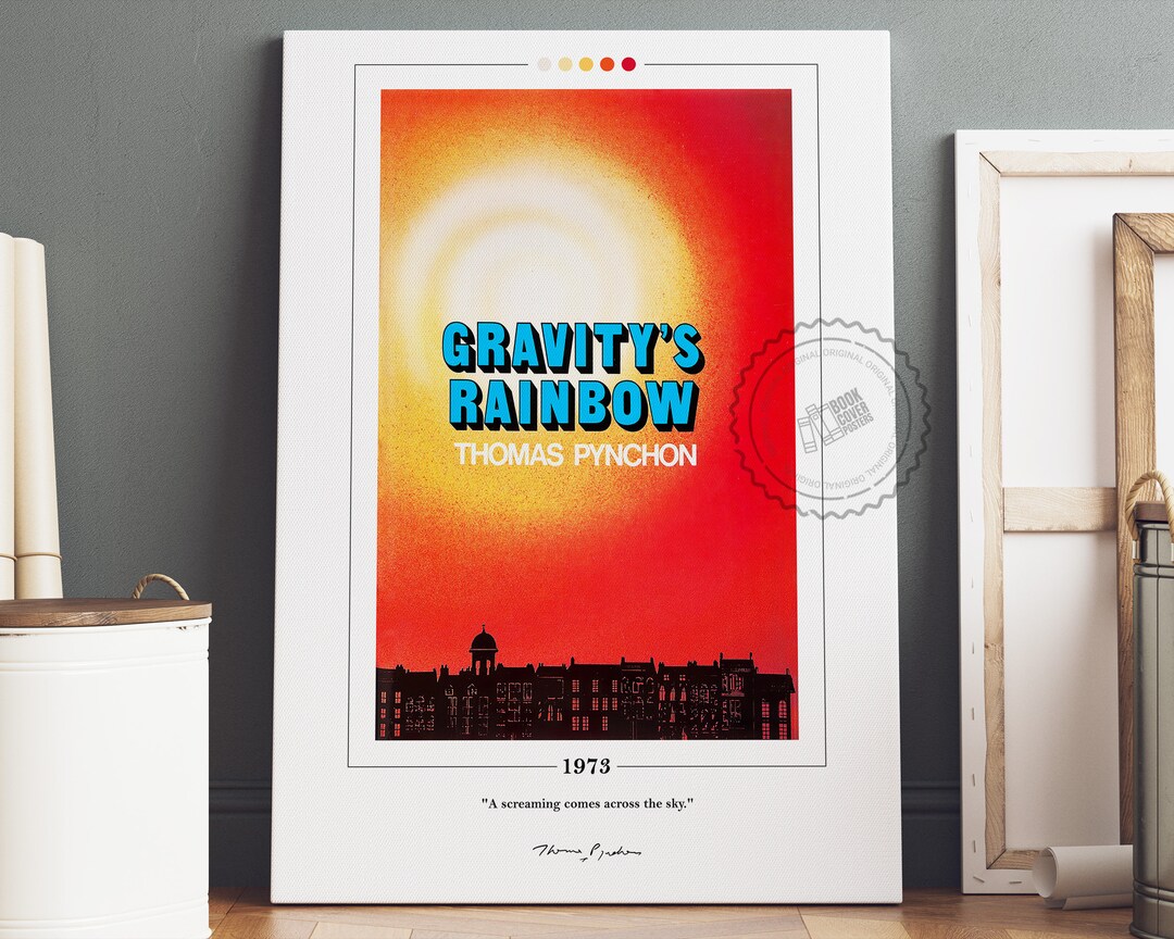 Gravity's Rainbow Book Cover Poster | Thomas Pynchon, Gravity's Rainbow Poster, Book Posters ...