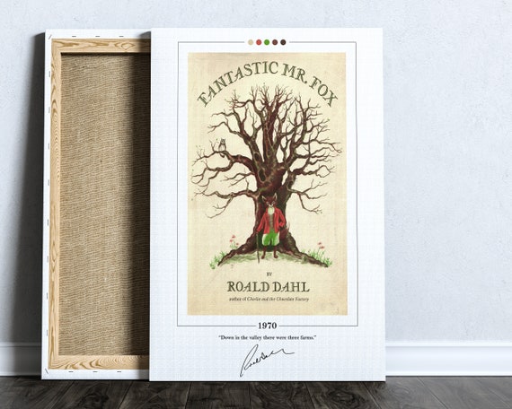 Fantastic Mr Fox Book Cover Poster Roald Dahl Fantastic Mr - Etsy